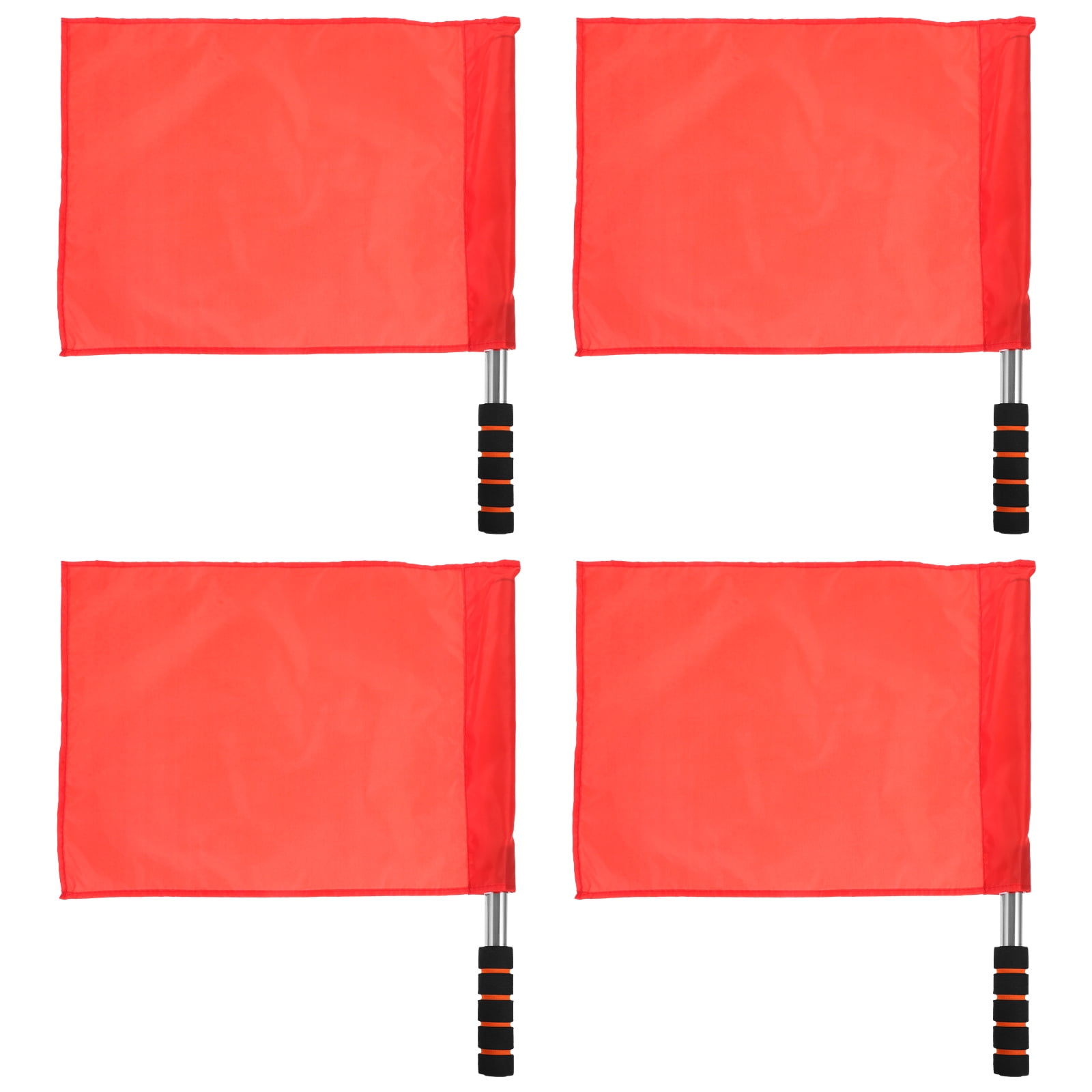 MOVTOTOP 4pcs Track and Field Events Referee Flag Match Stainless Steel ...
