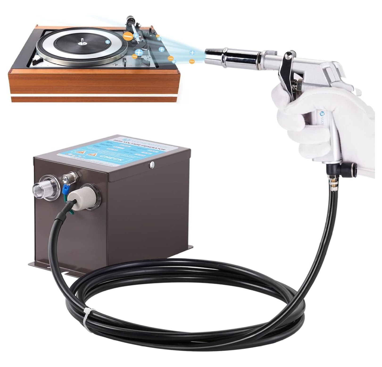 MOWENTA Ionizing Air Gun Anti Static Air Gun Ionizer Air Gun Antistatic ...