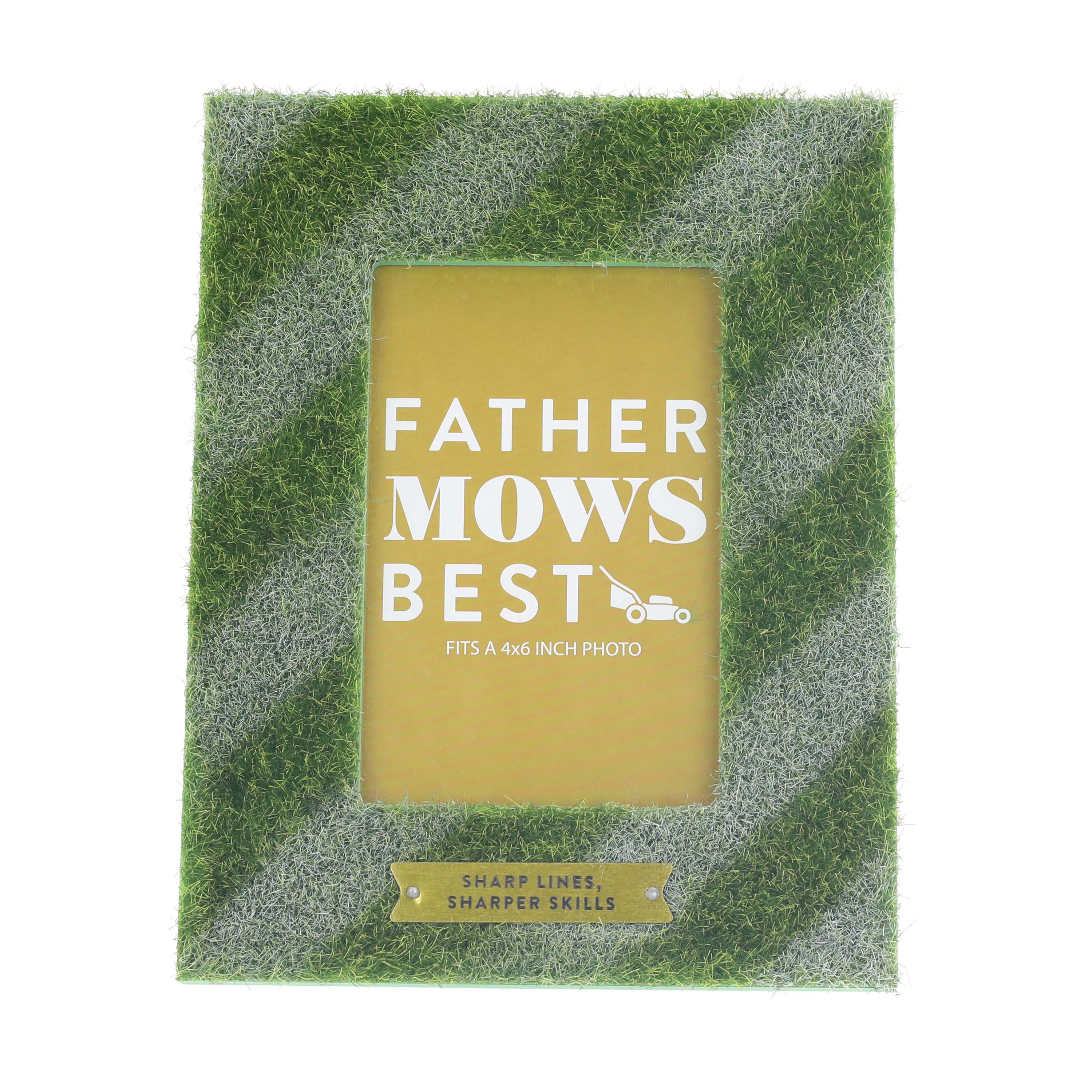 Father's Day Artificial Turf Picture Frame "Sharp Lines, Sharper Skills ...