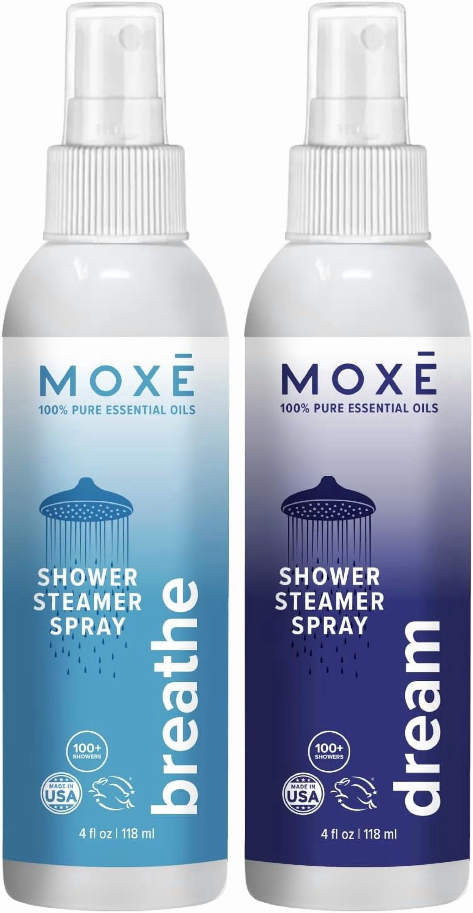 MOXE Essential Oils Shower Spray for Relaxation and Sinus Relief Steam ...