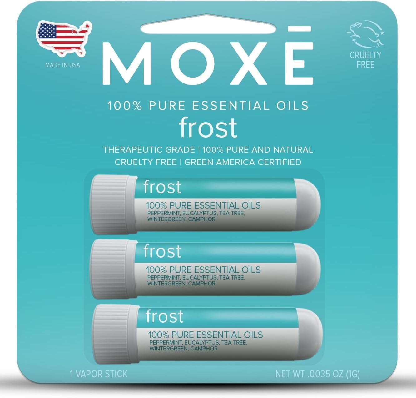 Moxe, Frost Nasal Stick, 3 Pack, Portable Menthol Inhaler - Walmart.com