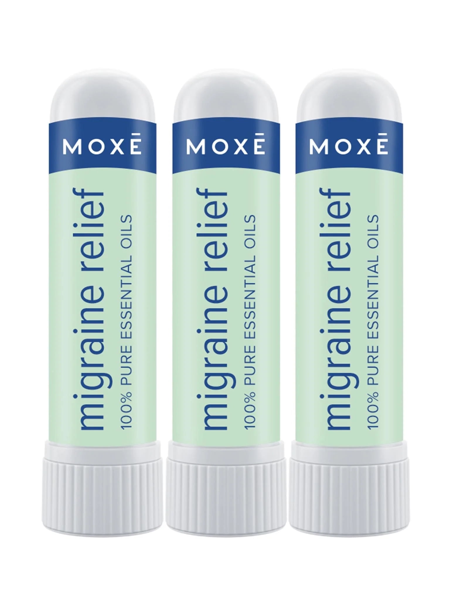 Moxe Migraine Relief Nasal Stick, Essential Oil Aromatherapy Inhaler, 3 ...