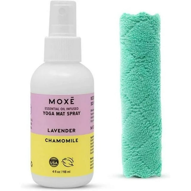 MOXE Yoga Mat Cleaning Spray Lavender and Chamomile Essential Oils with ...