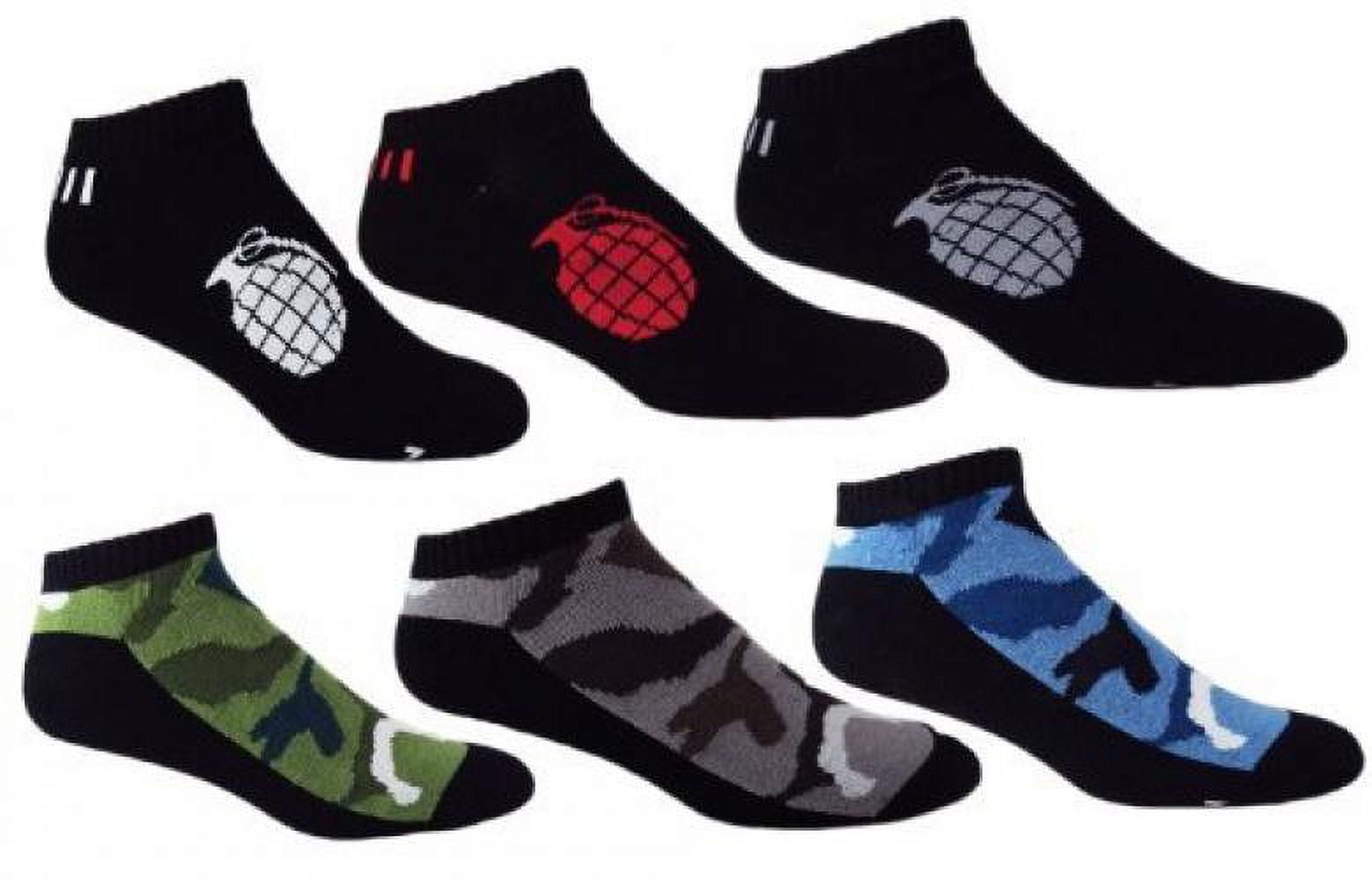 MOXY Socks Ultimate Grenade/CAMMO Ammo No-Show 6 Pack - Walmart.com