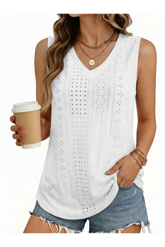 Shop White Eyelet Tops for Women with Stylish and Comfortable Designs