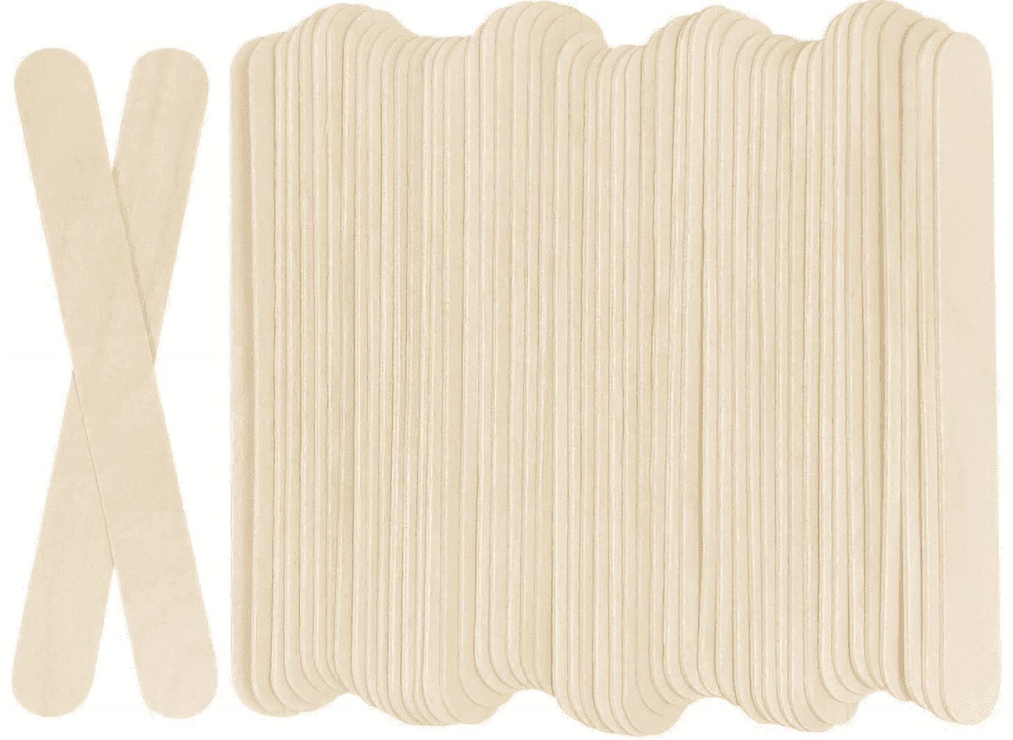 MOYISHI 100Pcs Jumbo Wooden Craft Sticks Wooden Popsicle Craft Sticks ...