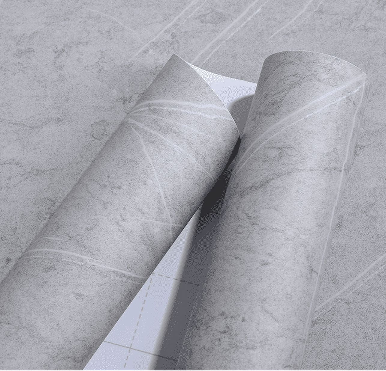 MOYISHI 15.7''x118'' Industrial Style Gray Jade Stone Marble Look Paper ...