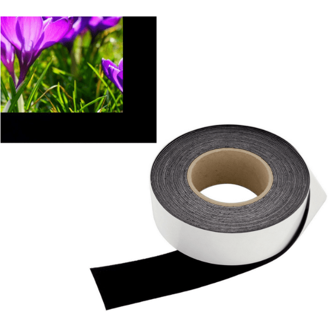MOYISHI 2 in x 30 ft - Vibrancy Enhancing Projector Screen Felt Tape ...