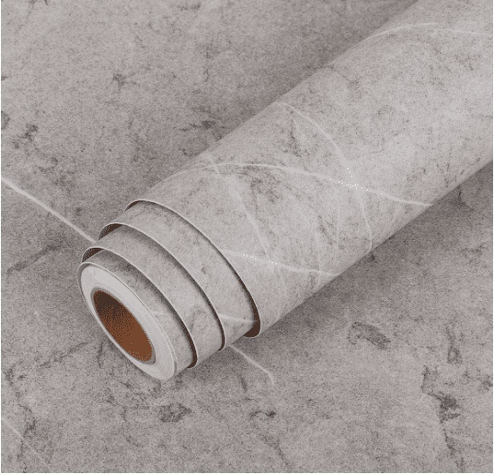 MOYISHI 24"x160" Extra Thick Grey Concrete Contact Paper Decorative ...