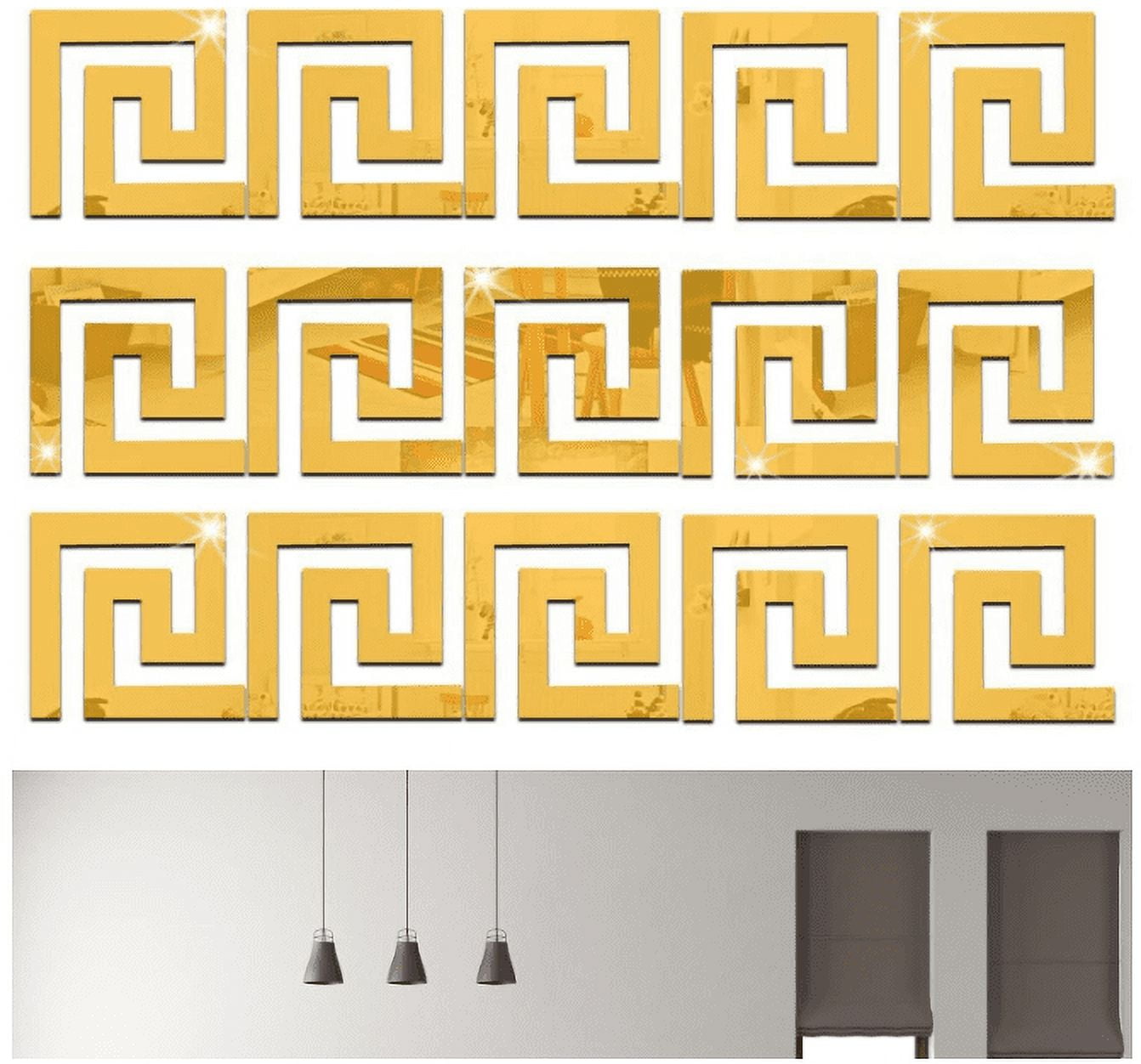 MOYISHI 28Pcs DIY Mirror Stickers Wall Decals, Peel and Stick Mirror ...