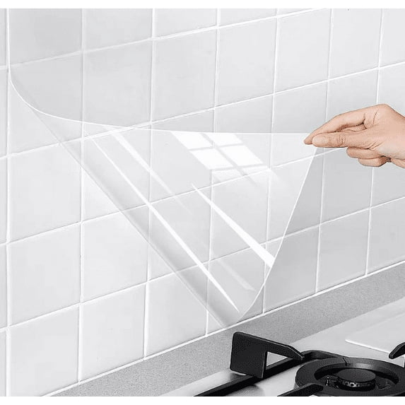 MOYISHI Clear Contact Paper, Protection for Kitchen Backsplash Tiles ...