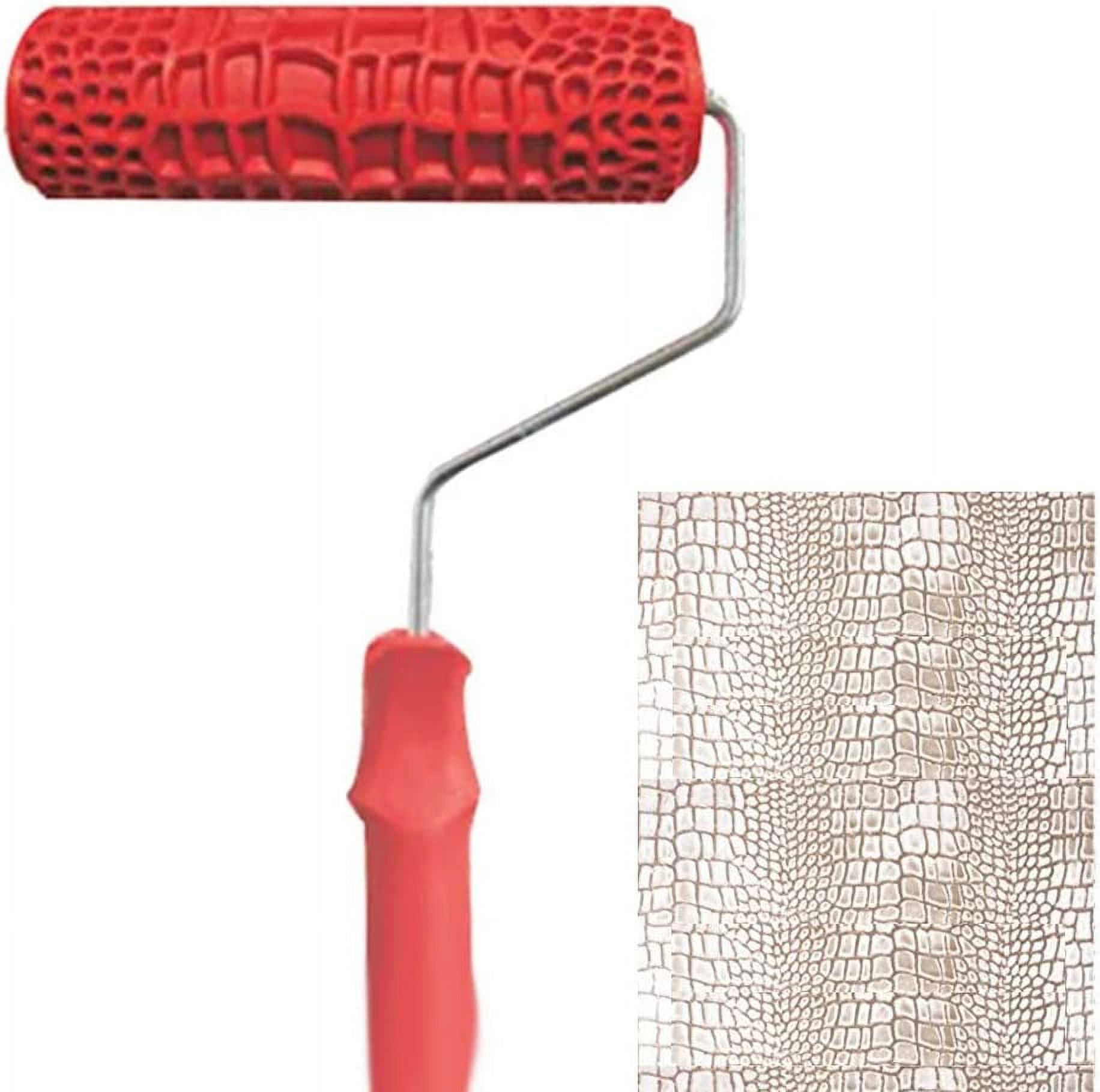 MOYISHI Crocodile Skin Pattern Embossed Paint Roller for Walls,7 ...