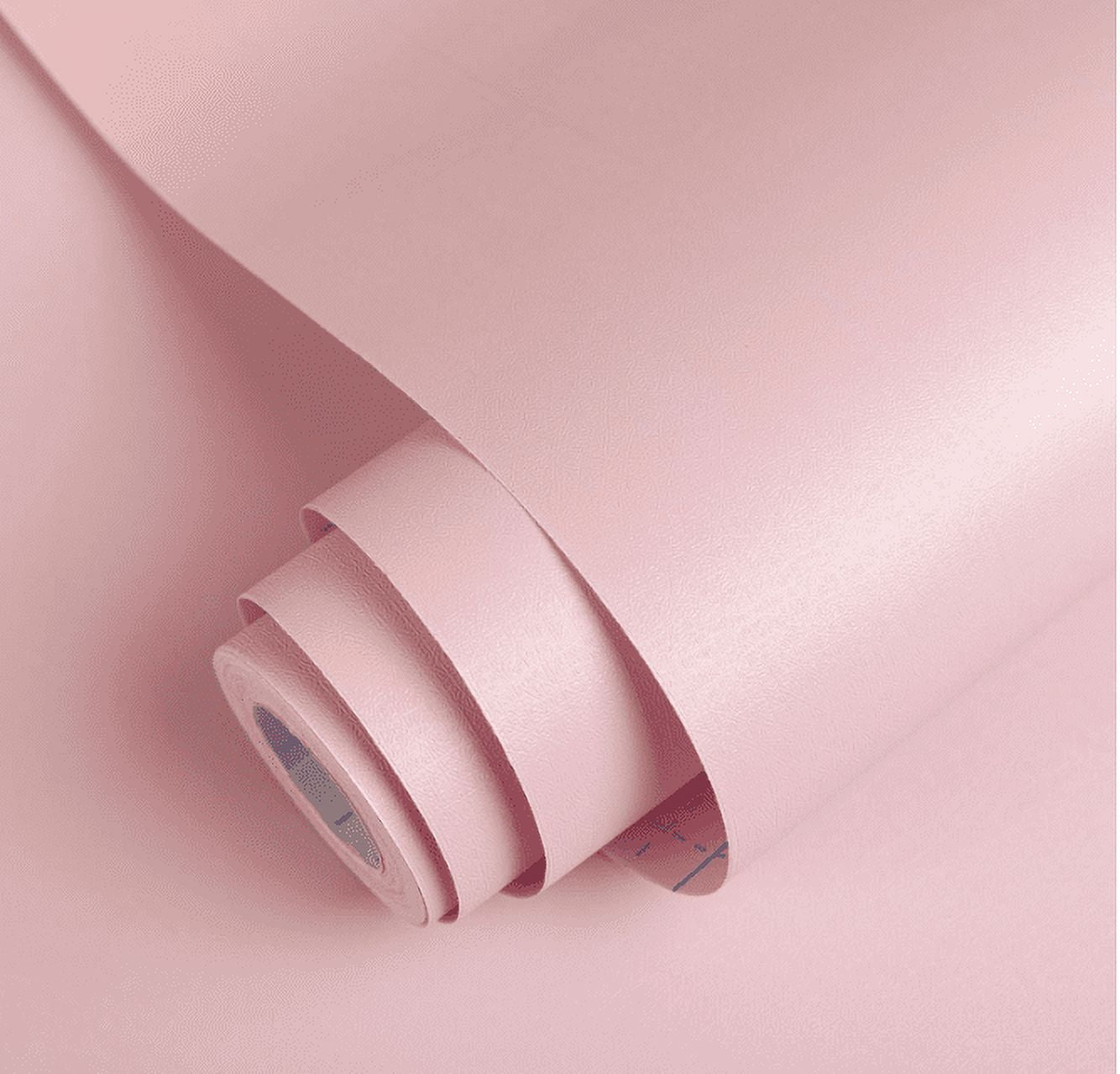 MOYISHI Dark Pink Contact Paper，15.7inch×196inch Solid Peel and Stick ...