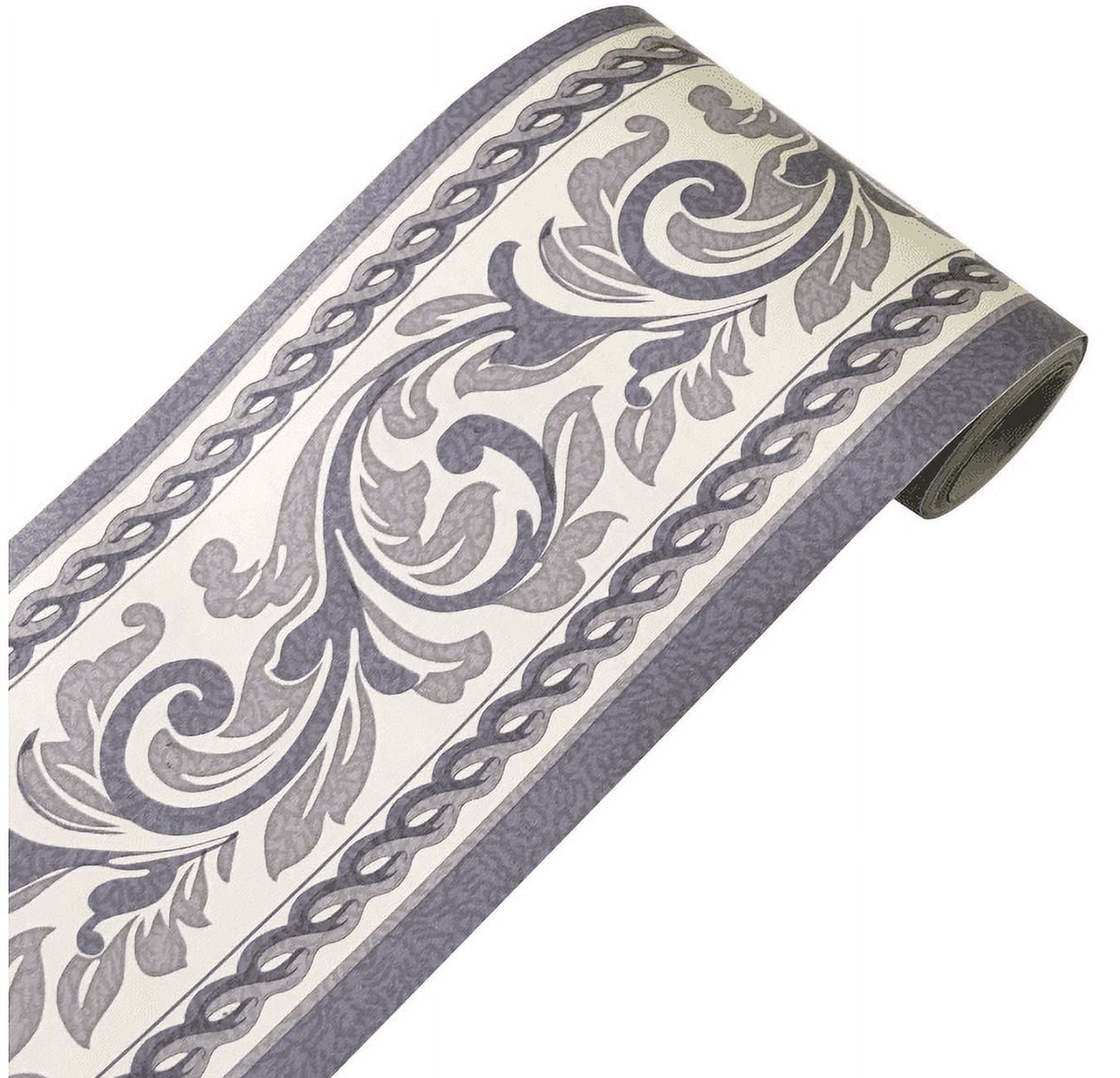 MOYISHI Moistureproof PVC Wallpaper Border Peel & Stick Scroll Wall ...