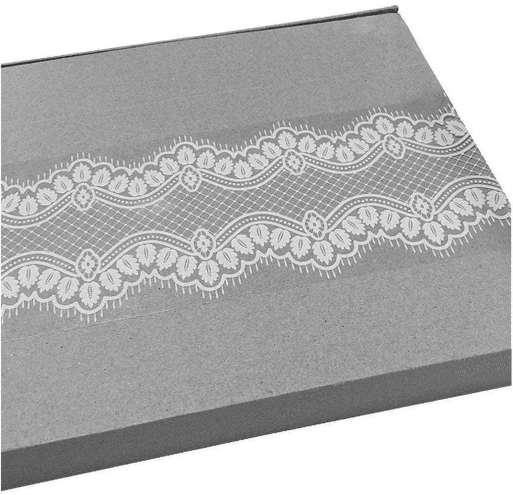 MOYISHI Self Sticking White Lace Transparent Removable Wallpaper Border ...