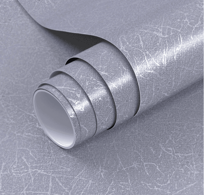 MOYISHI Silver Silk Contact Paper 15.7 x 393.7 Inches Pure Silver Peel ...