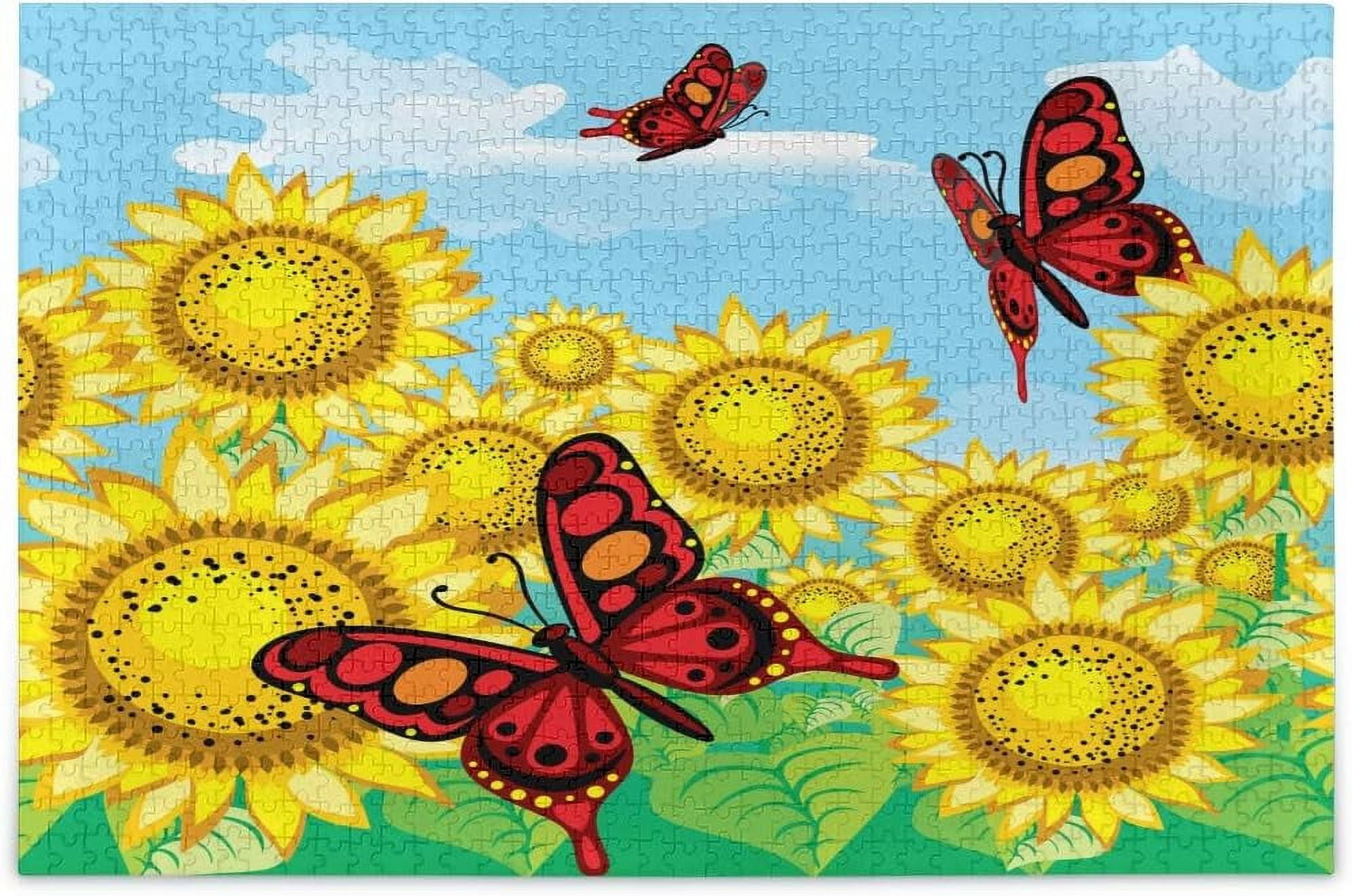 MOYYO 500 Piece Jigsaw Puzzle for Adults Kids, Beautiful Sunflower ...