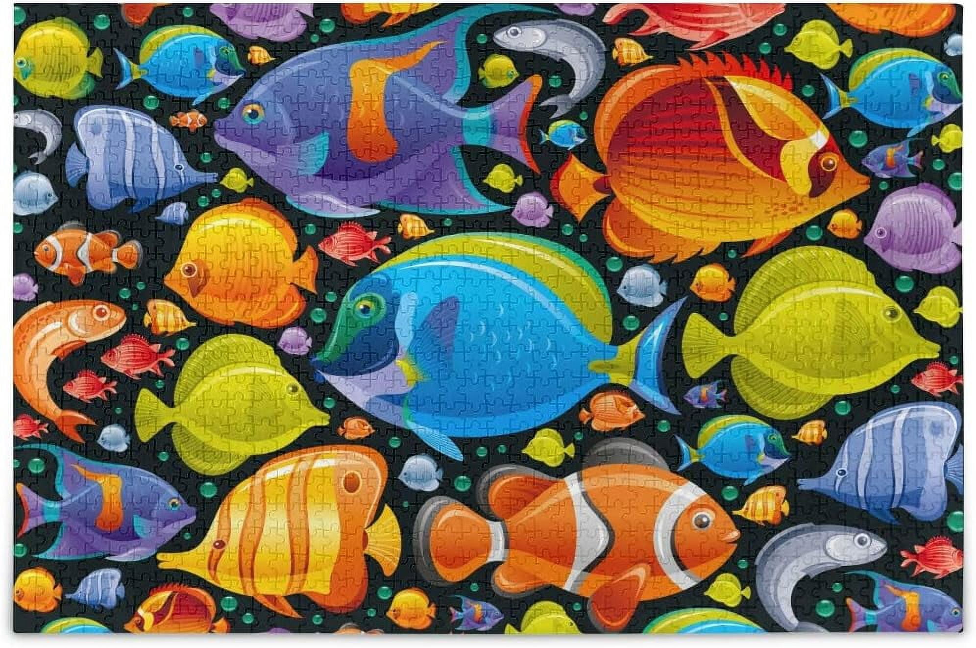 MOYYO 500 Piece Jigsaw Puzzle for Adults Kids, Sea Travel Tropical Fish ...