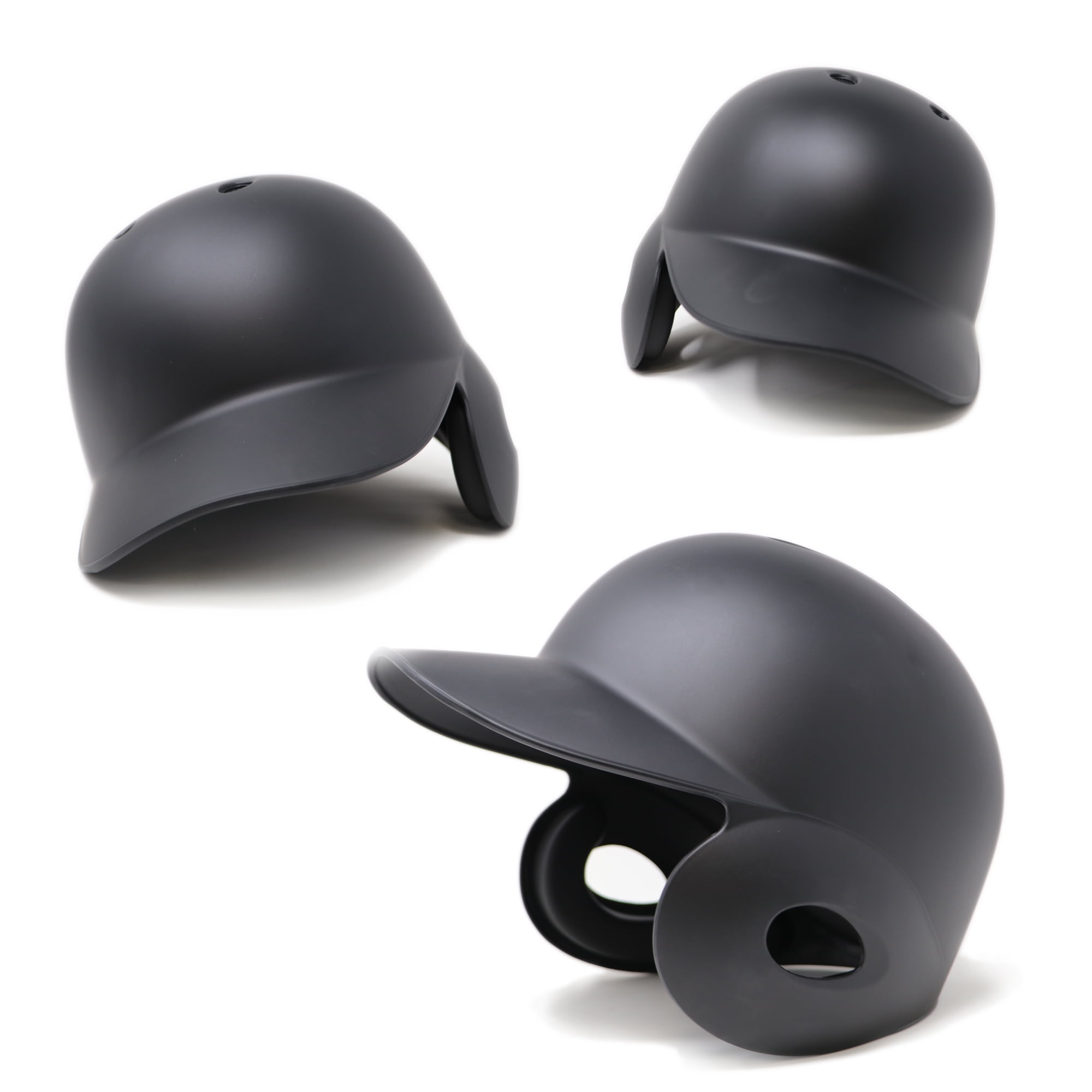 MP-001, BLACK, M, RIGHT EAR, Baseball batting helmet - Walmart.com