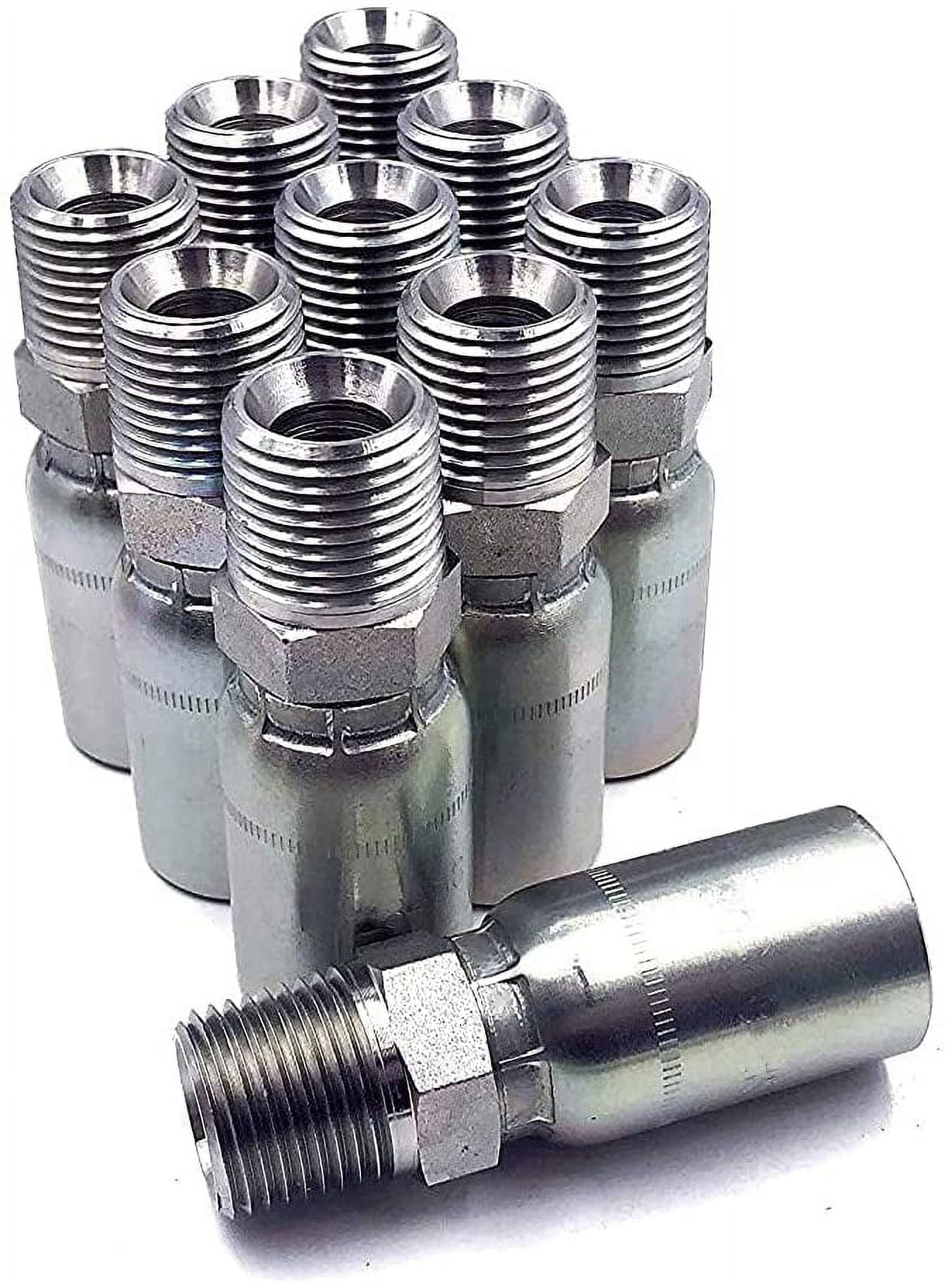 MP-16-16 | 1" Hose x 1" NPTF Male Pipe Thread Hydraulic Hose End Crimp ...