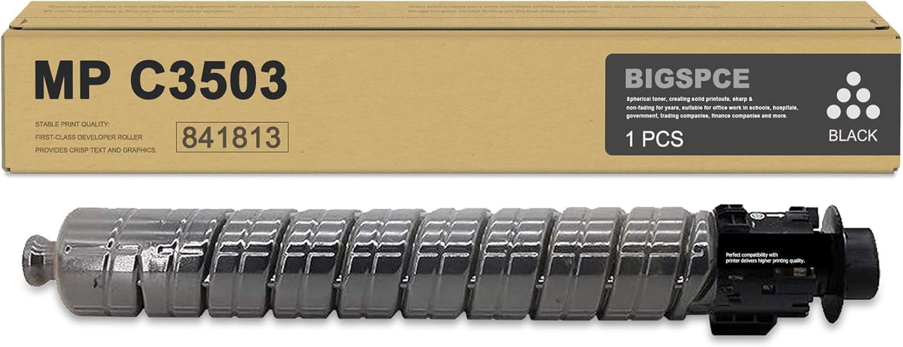 MP C3503 C3003 Black Toner Cartridge (1-Pack) : Bispe High Yield 841813 ...