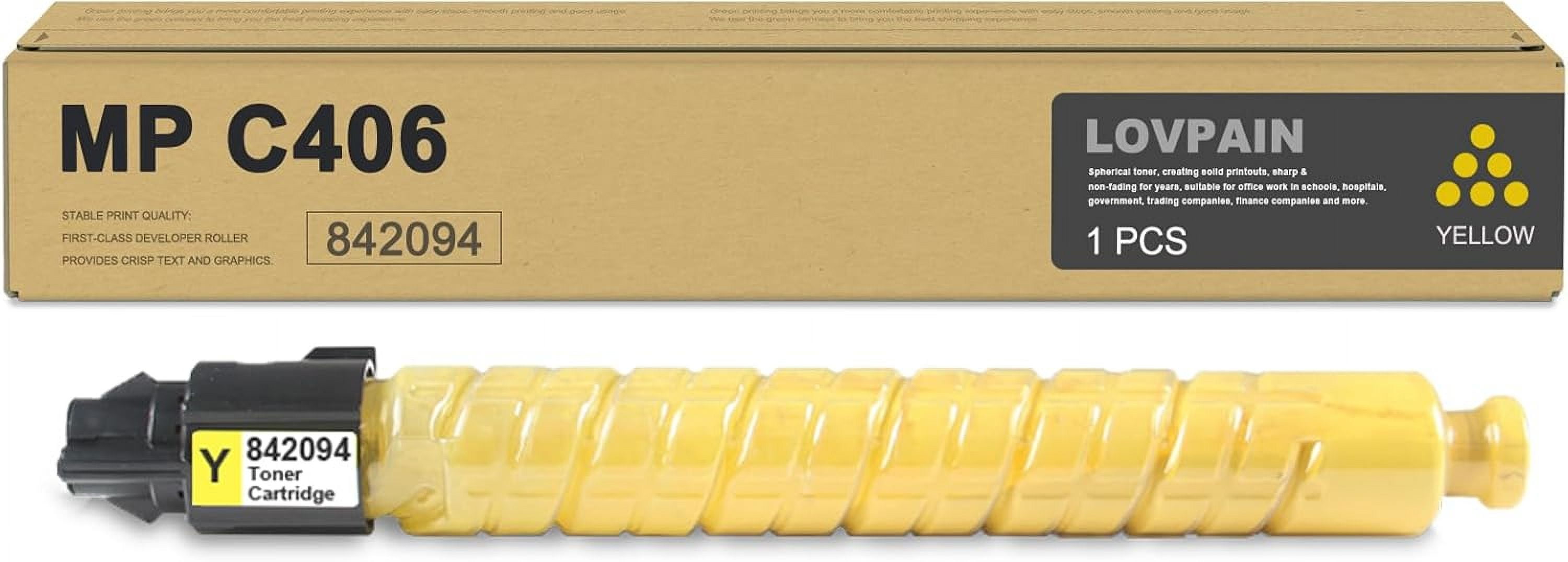 MP C406 High Yield Toner Cartridge (1-Pack, Yellow) - Compatible MP ...
