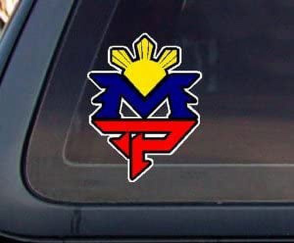 MP: Manny Pacquiao Philippine Flag Sun Car Decal/Stickers - Walmart.com