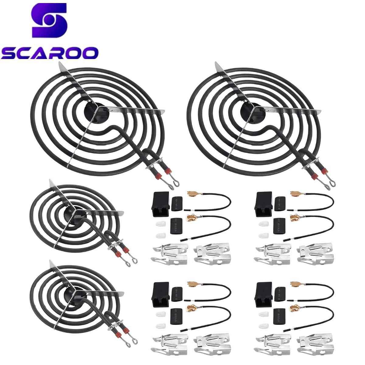 "MP21YA & MP15YA Electric Range Stove Burner Set, 8"" & 6"", with ...