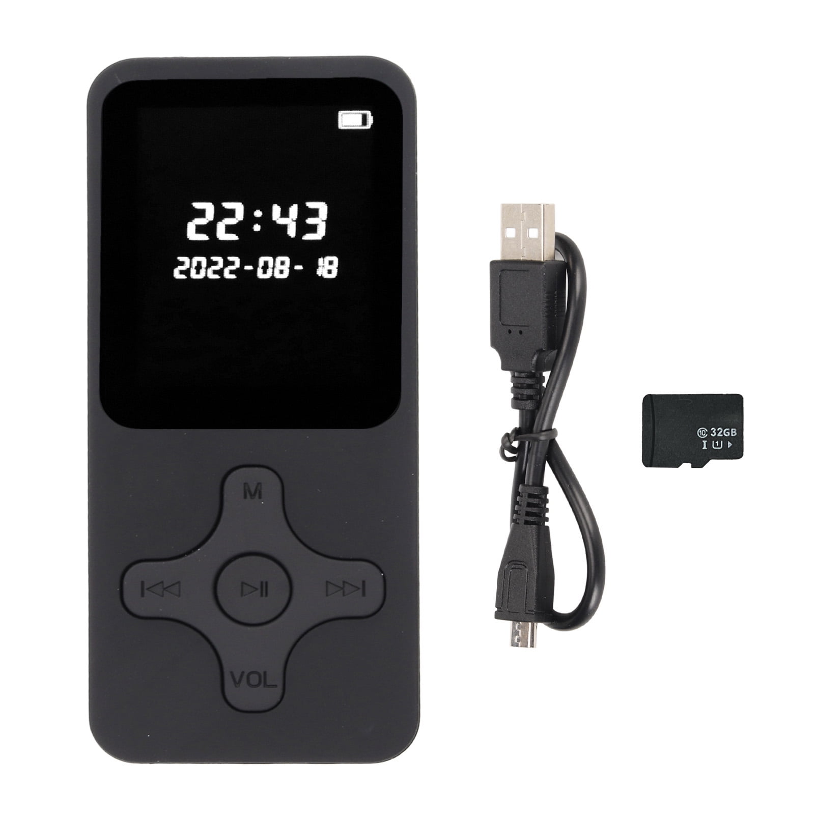 MP3 MP4 Player Bluetooth 5.0 Ultra Thin Digital LCD 1.77 Inch Screen HD ...