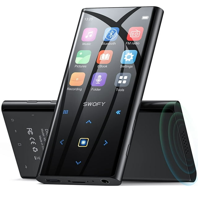 SWOFY 32GB MP3 Music Player, Small Digital Device with Bluetooth 5.0 ...