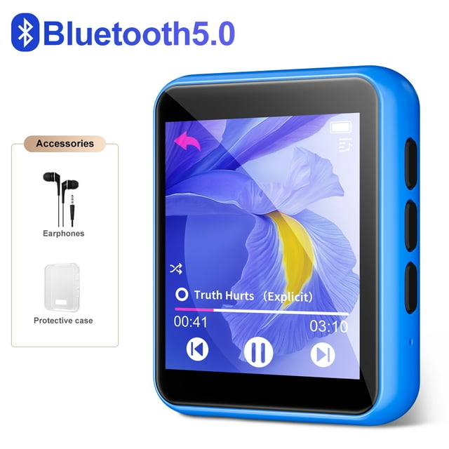 JOLIKE M5 Portable MP3 Player with Bluetooth 5.0, FM Radio, Recording, SD Support - Walmart.com