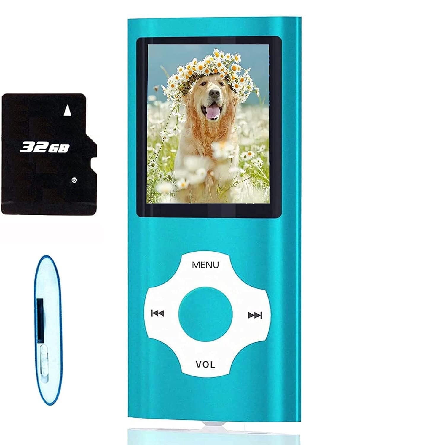 MP3 Player Music Player with 32GB Memory SD Card Slim Classic Digital ...