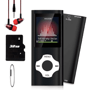 Qoosea 64GB Bluetooth MP3 Player with HiFi Sound, Built-in Speakers, FM ...
