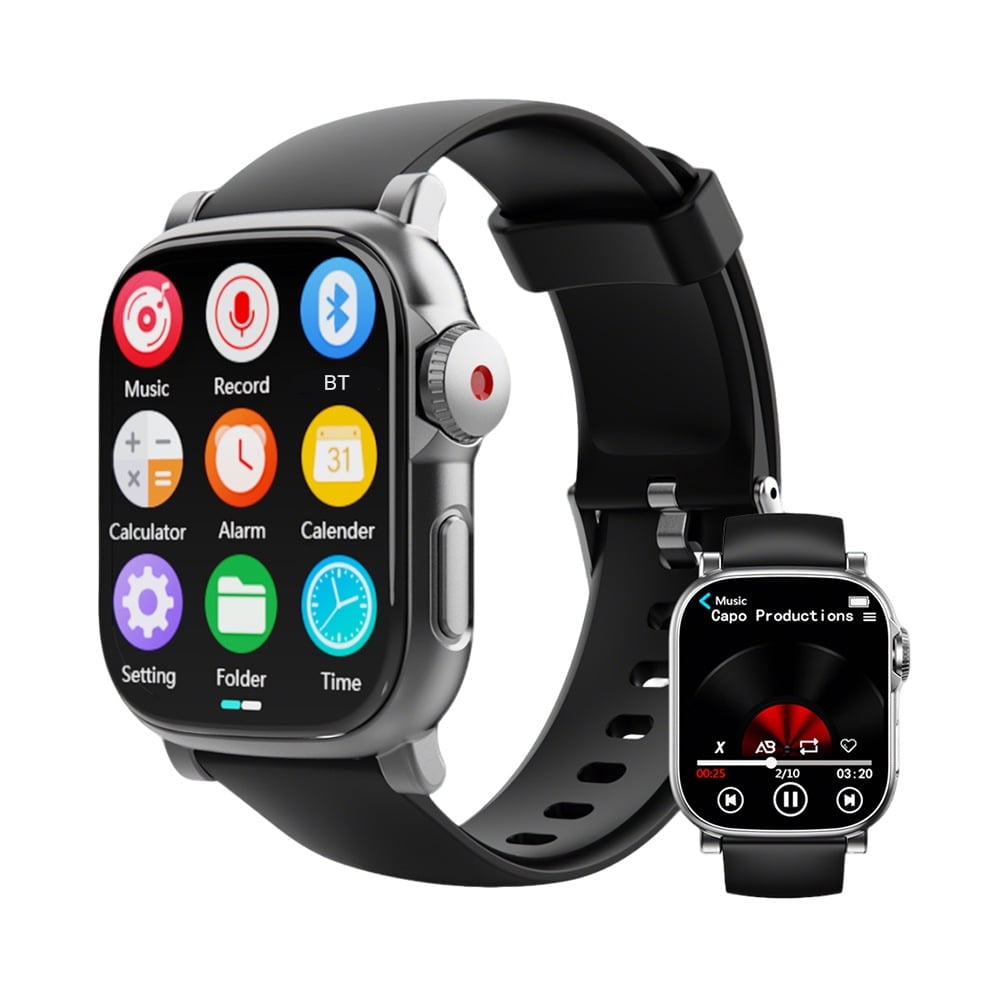 MP3 Player Sports Watch,32GB Bluetooth Music Player,2.0" Touch Screen ...