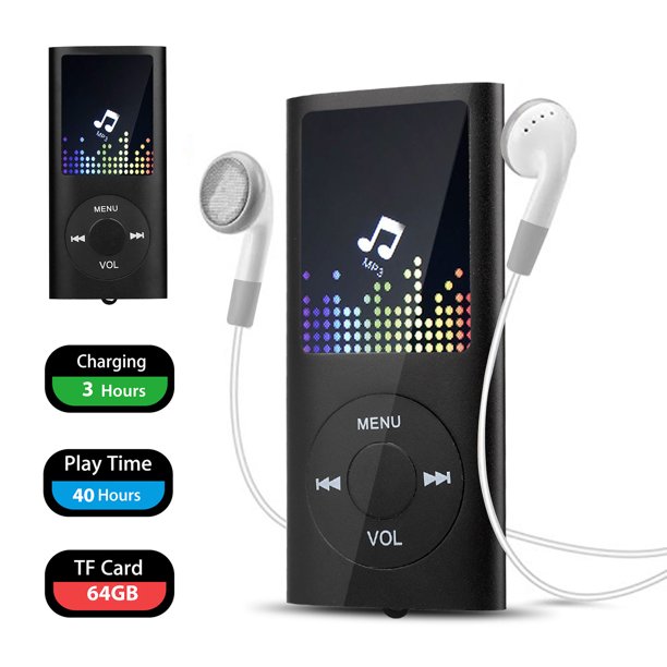 Daxin 64GB MP3/DVD Player with Earphone, Multicolor - Walmart Business ...