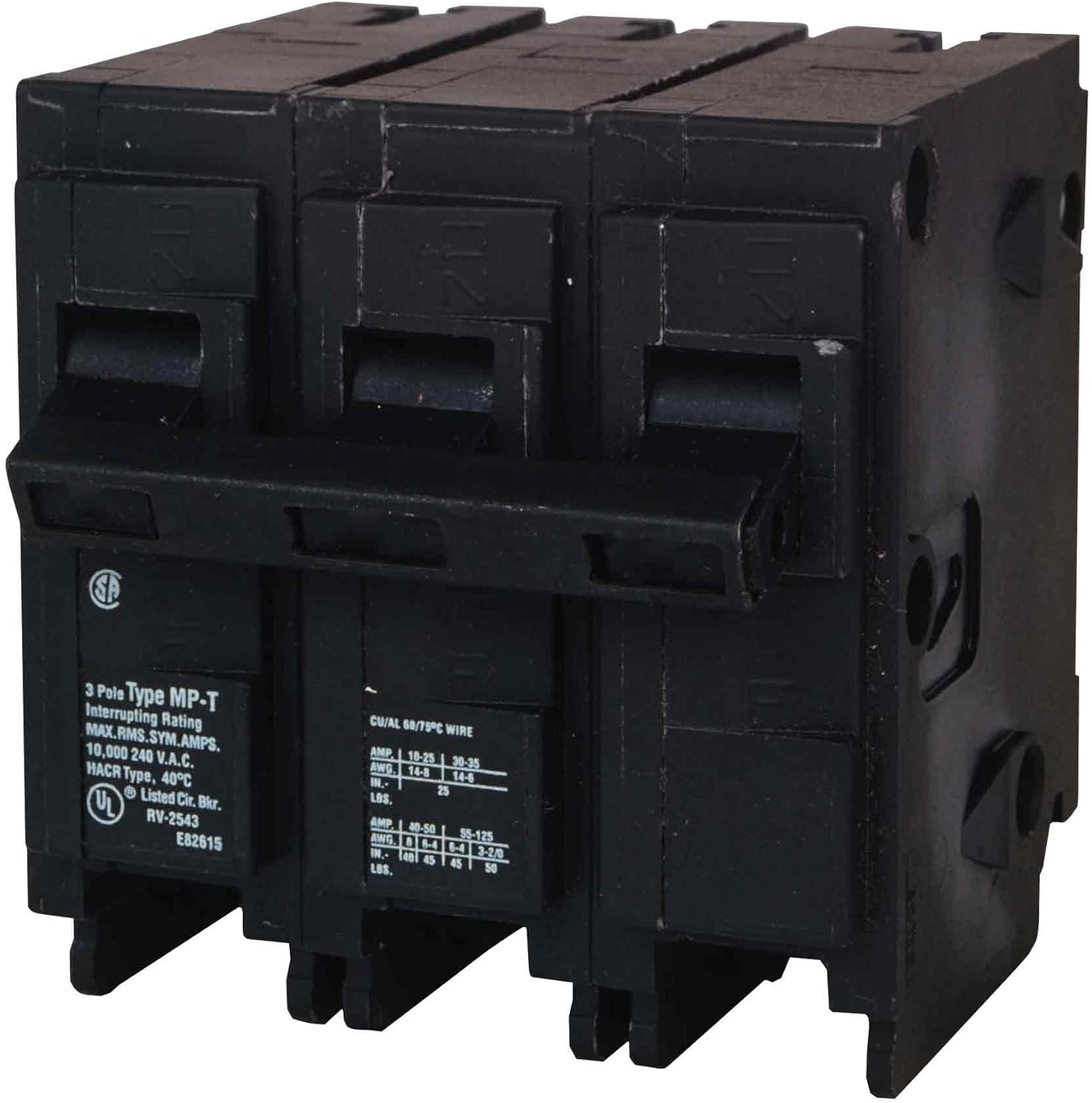 MP380 80-Amp Three Pole Type MP-T Circuit Breaker - Walmart.com