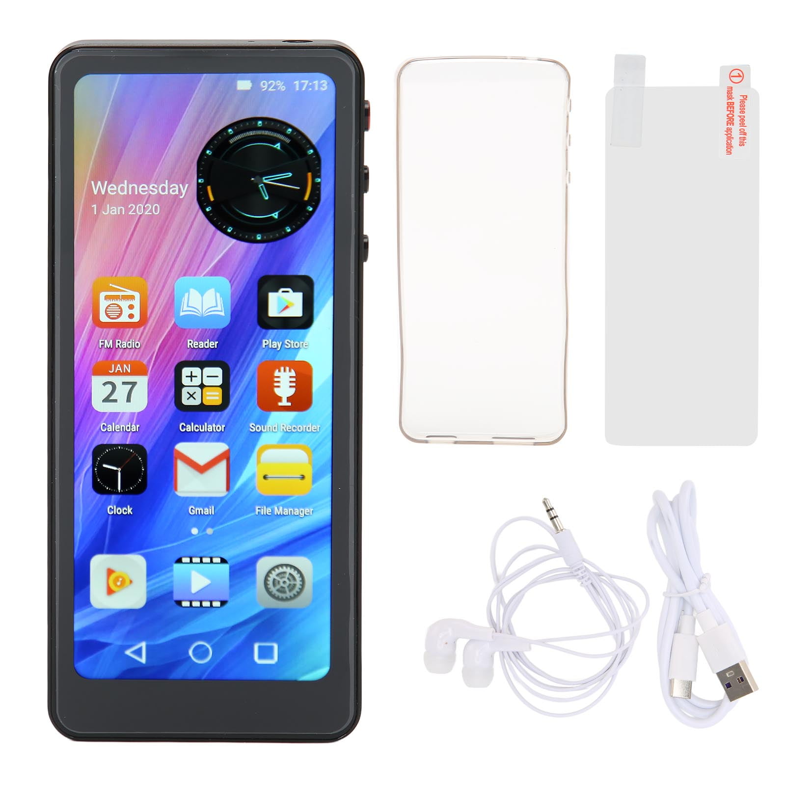 MP4 Player HD Noise Reduction 4.5in Touch Screen Octa Core CPU Portable ...