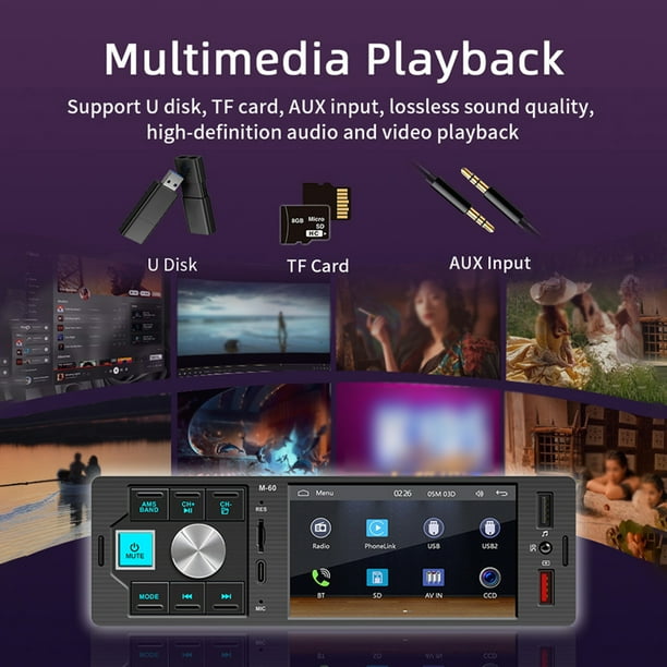 MP5 Player,And Video Clear Portable Car Mp5 Player Radio Receiver Bt 4 ...