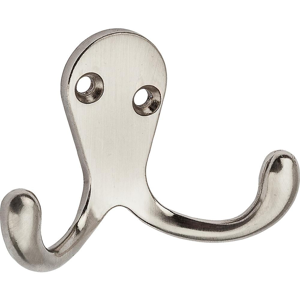 MPB163 Double Clothes Hook 2/pk - Satin Nickel - Walmart.com