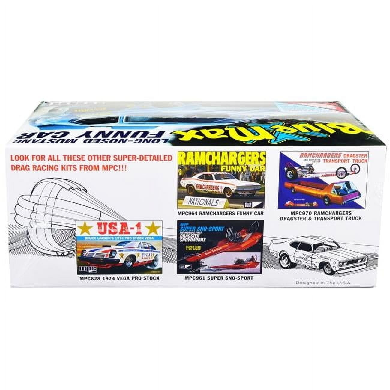 MPC Blue Max Long Nose Mustang Funny Car 1/25 MPC930 Plastics Car/Truck ...