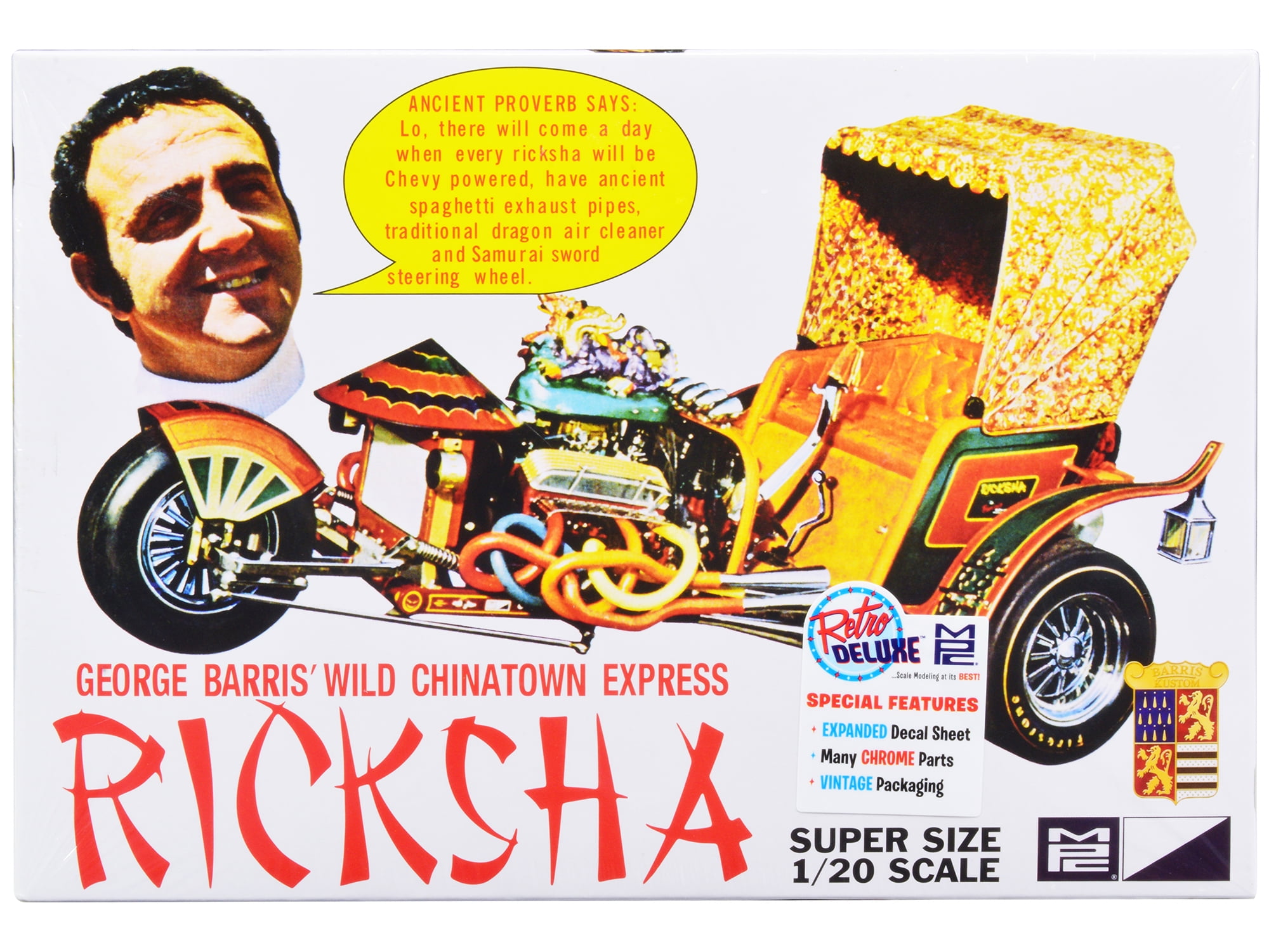 MPC George Barris Ricksha Show Rod 1/20 MPC965 Plastics Car/Truck 1/24 ...