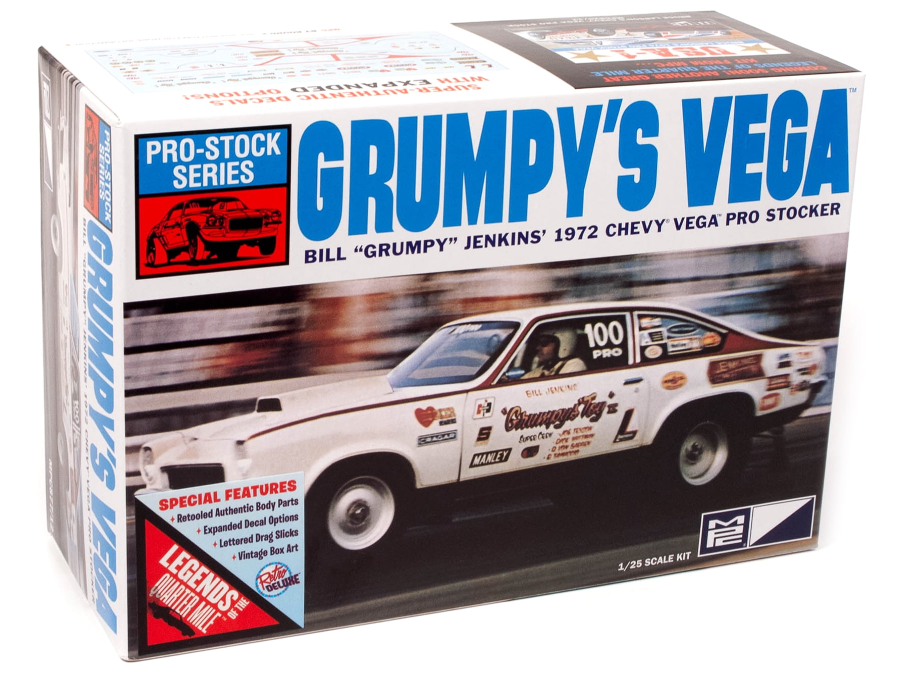 MPC Skill 2 Model Kit 1972 Chevrolet Vega Pro Stock Bill "Grumpy ...