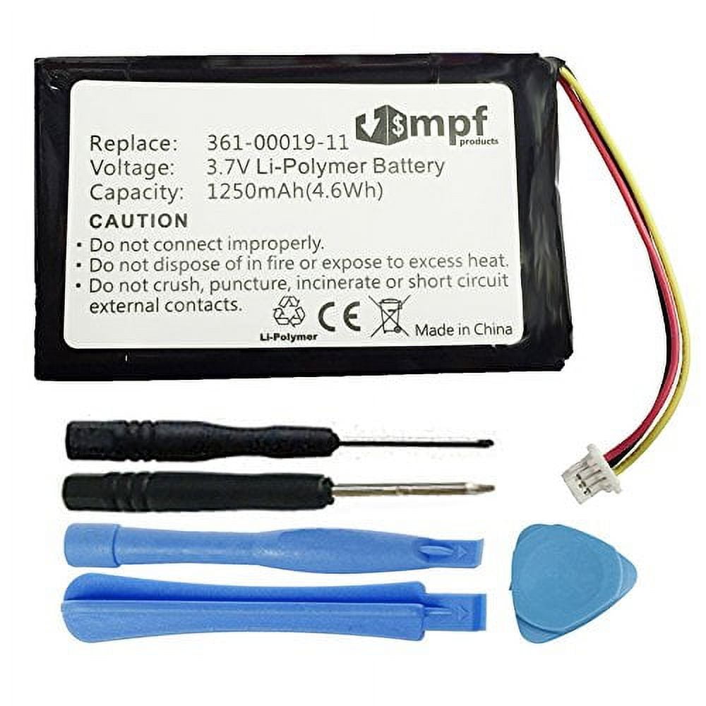 MPF Products 1250mAh 361-00019-11, 361-00019-13, 010-00621-10 Battery ...