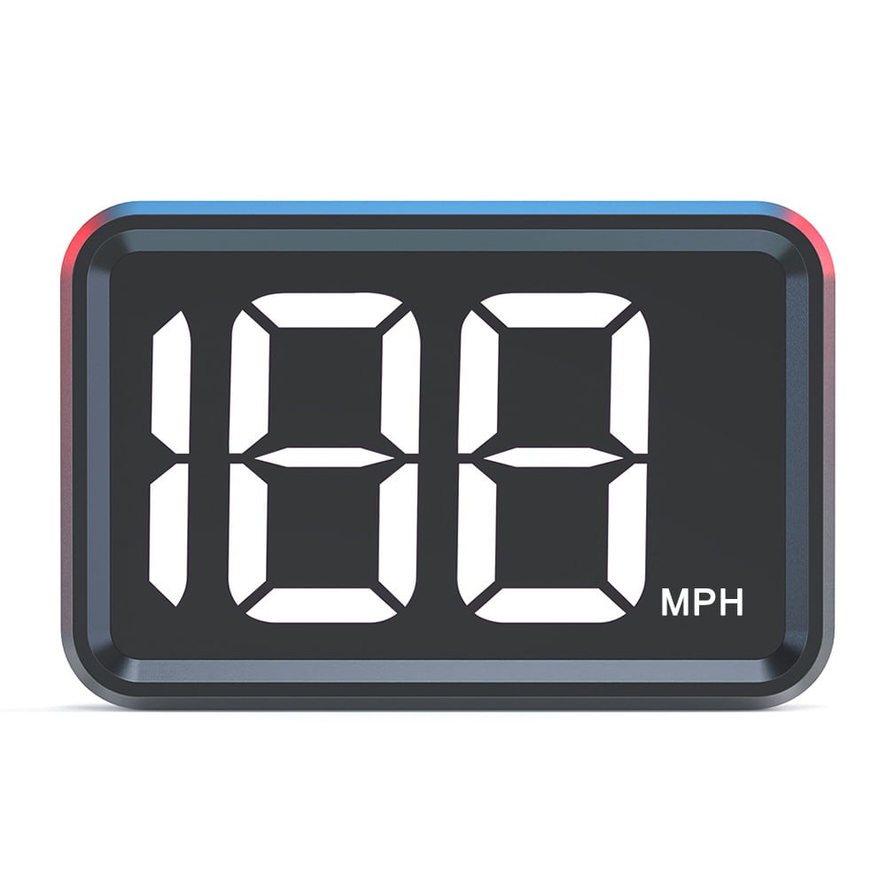 MPH Km/H Car HUD Head-up Display GPS Digital Speedometer Big Font for ...