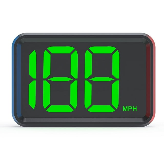 MPH Km/H Car HUD Head-up Display GPS Digital Speedometer Big Font For ...