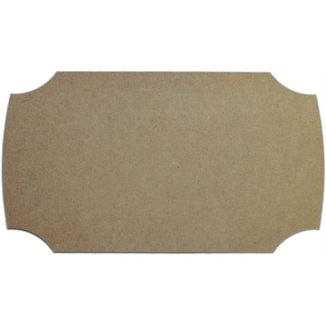 MPI MDFP-124 Unfinished MDF Plaque 1-Pkg-Modern 6.5 in. x 11.5 in ...