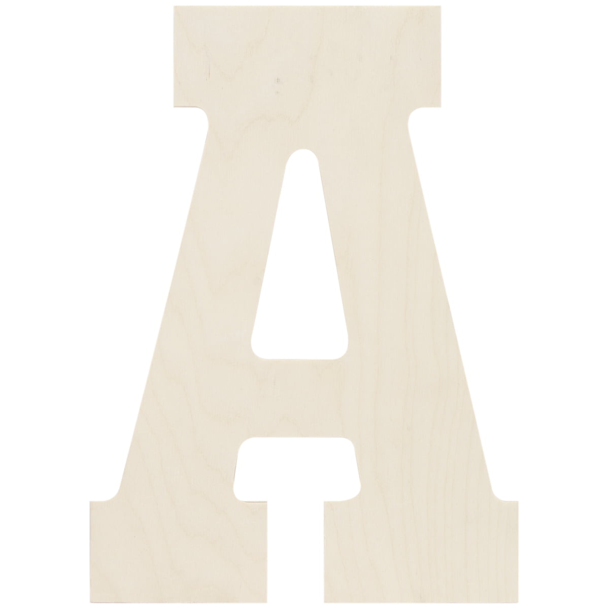 MPI WOOD PRODUCTS Baltic Birch Collegiate Font Letters and Numbers, 13. ...