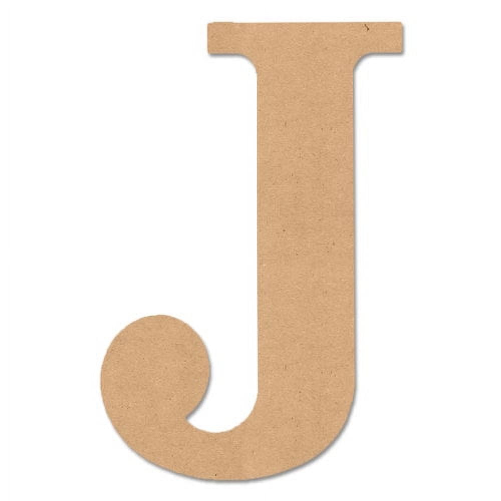 MPI Wood 5" Classic Font "J", 1 Each - Walmart.com