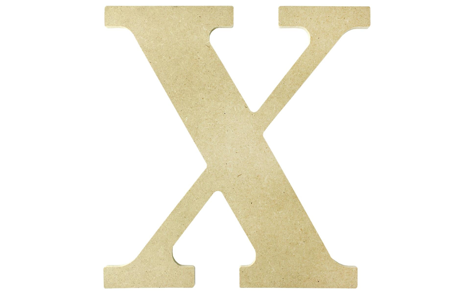 MPI Wood Letter 9.5" MDF X - Walmart.com