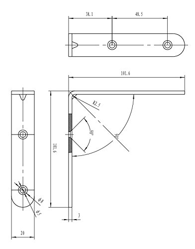 MPJ Corner Brace "L" Shaped Corner Joint Right Angle Brackets Fastener ...